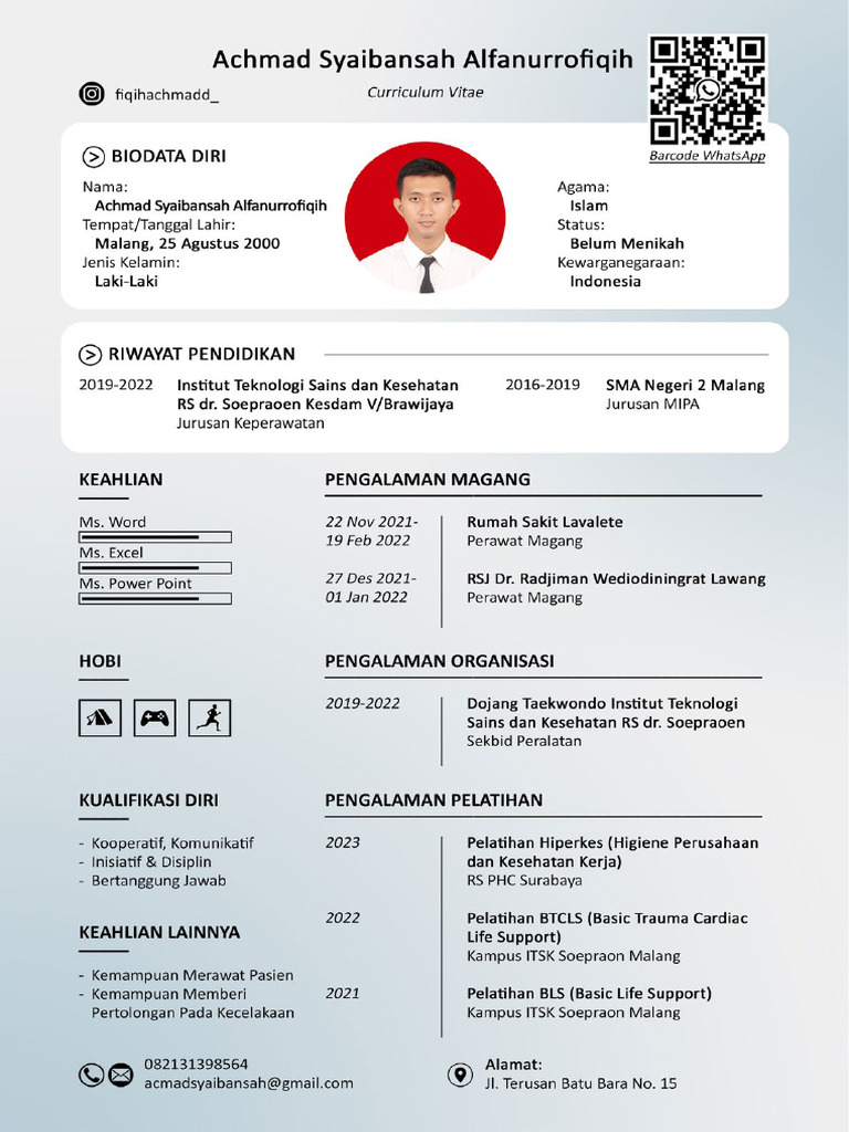 CV Achmad Syaibansah Alfanurrofiqih 1 | PDF
