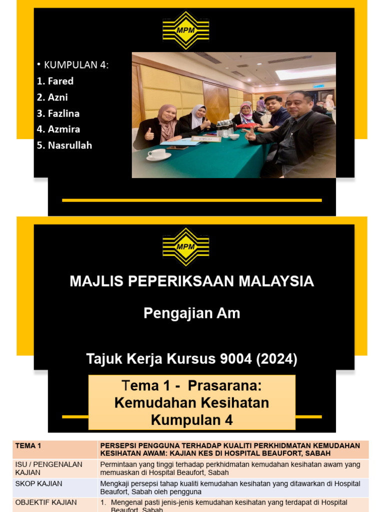 Kumpulan 4 KK STPM 2024 | PDF