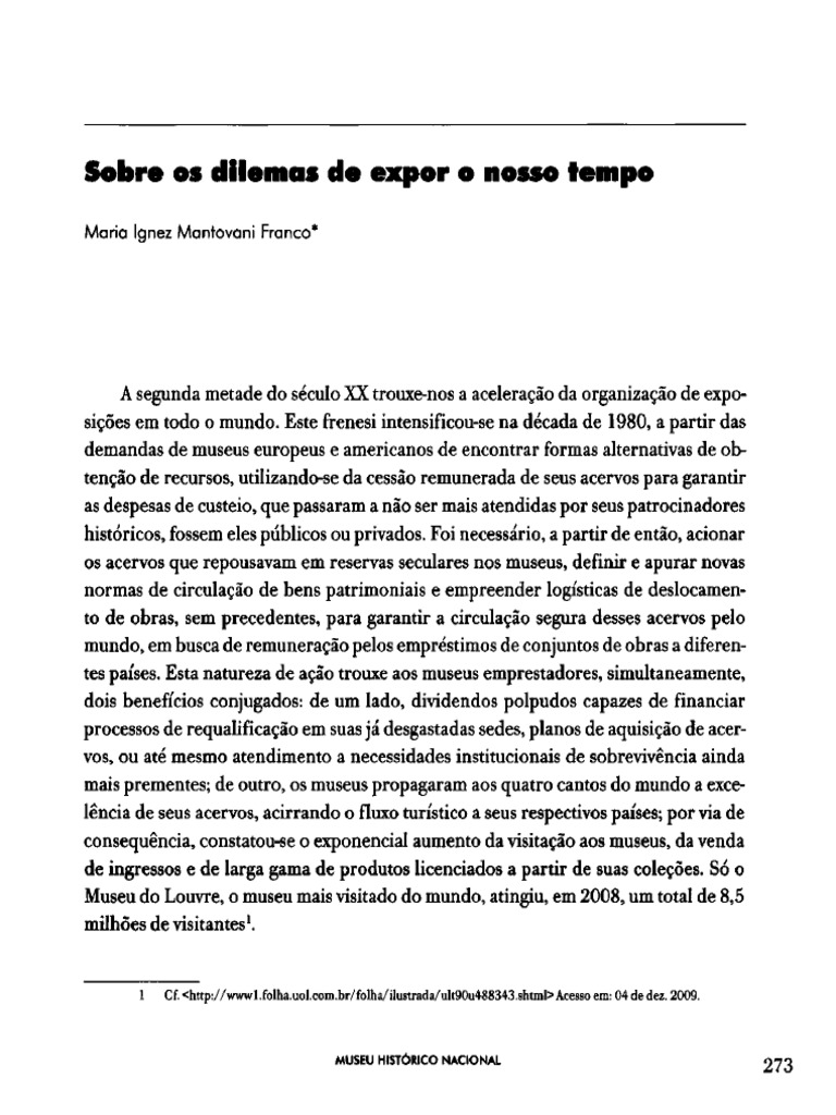 O Dilema de Expor o Noso Tempo (Paginas 267-288) | PDF