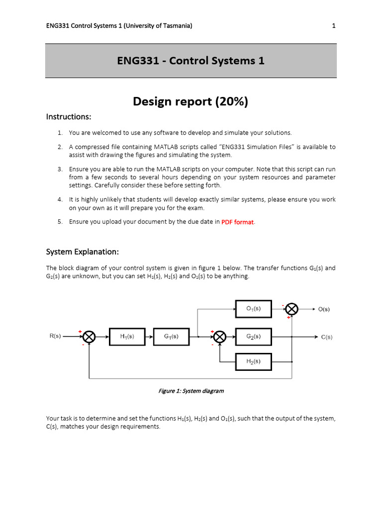 ENG331 Design Report | PDF | Simulation | Applied Mathematics