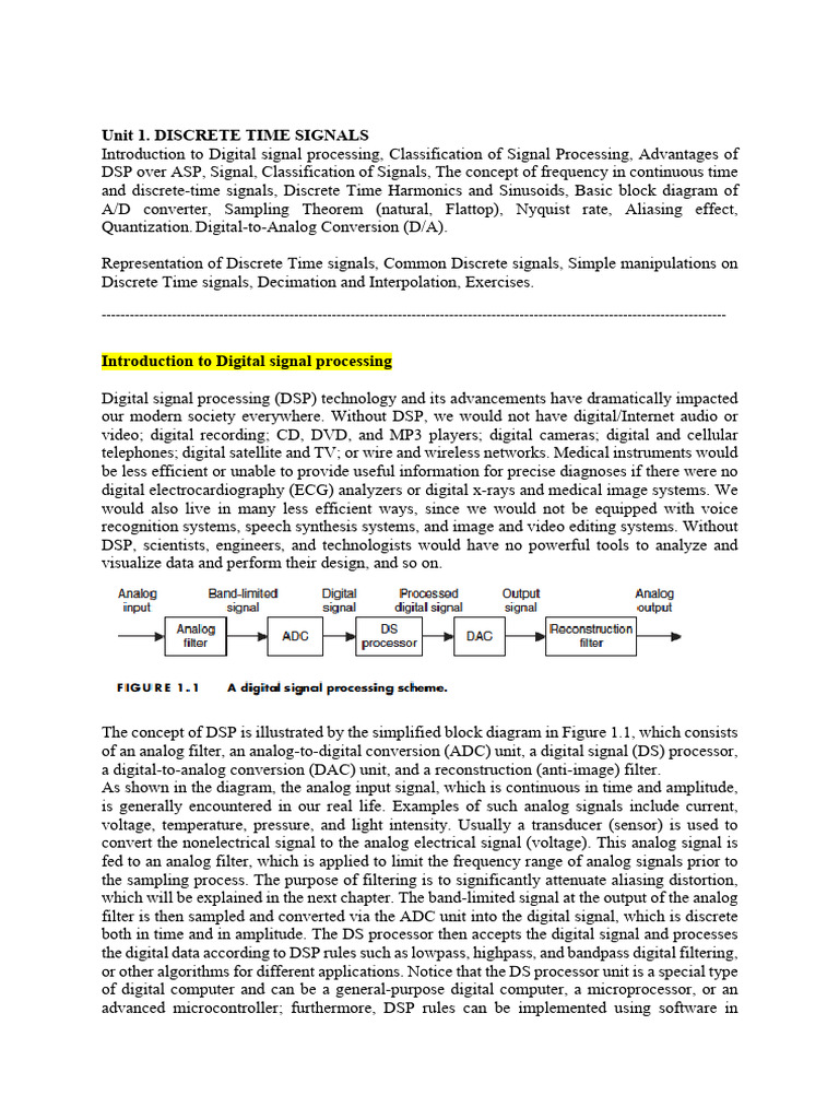 Signal Processing | PDF | Digital Signal Processing | Analog To Digital Converter