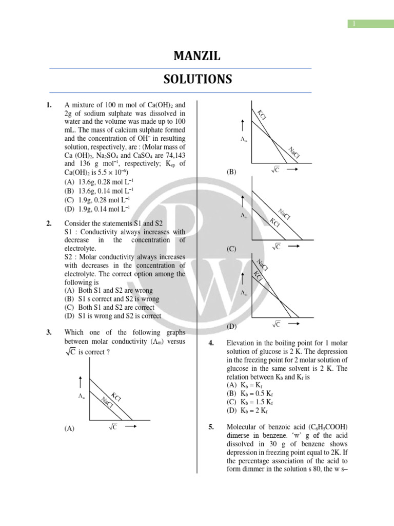 Solutions _ Practice Sheet | PDF