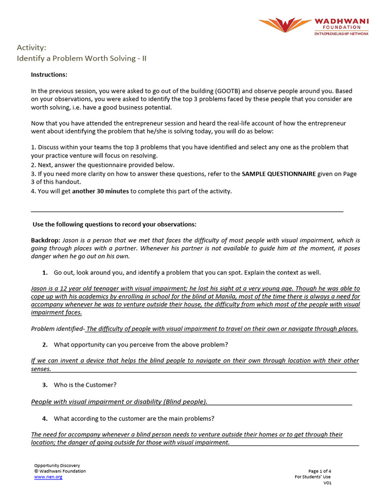 Solving Navigation for the Visually Impaired | PDF | Visual Impairment ...