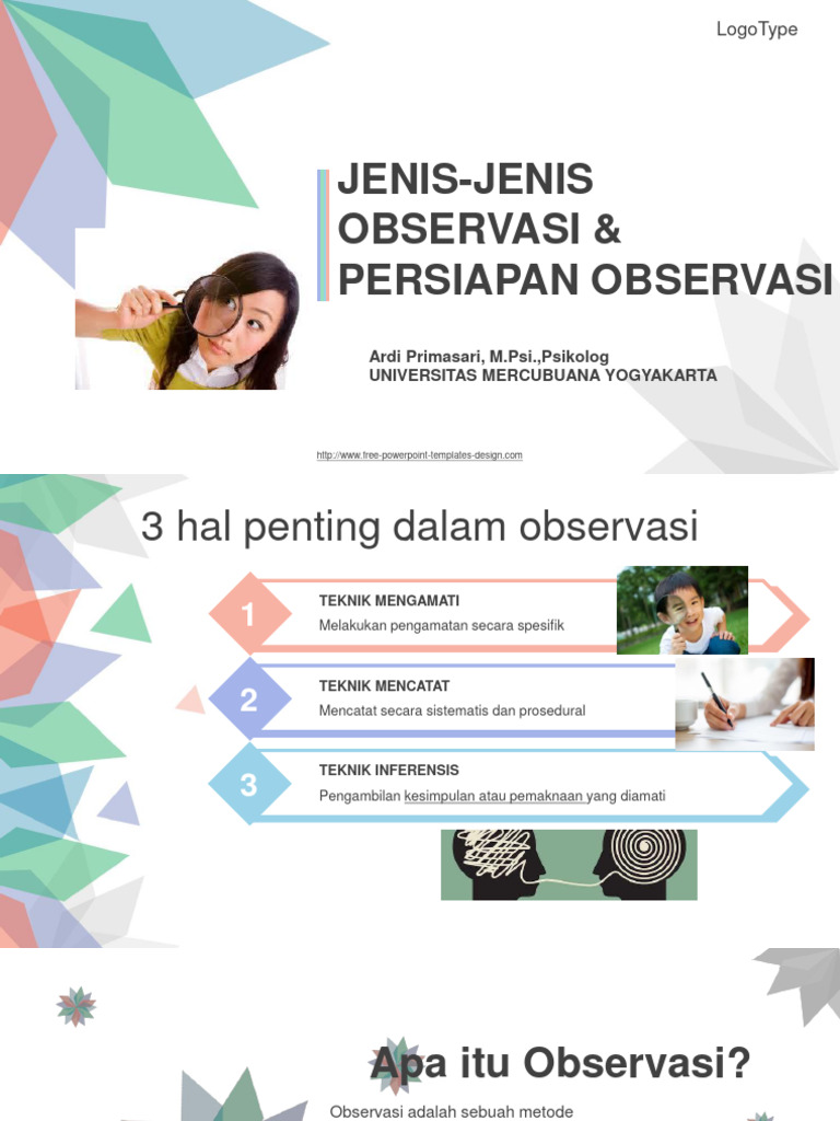 Jenis Observasi Dan Persiapan Observasi | PDF