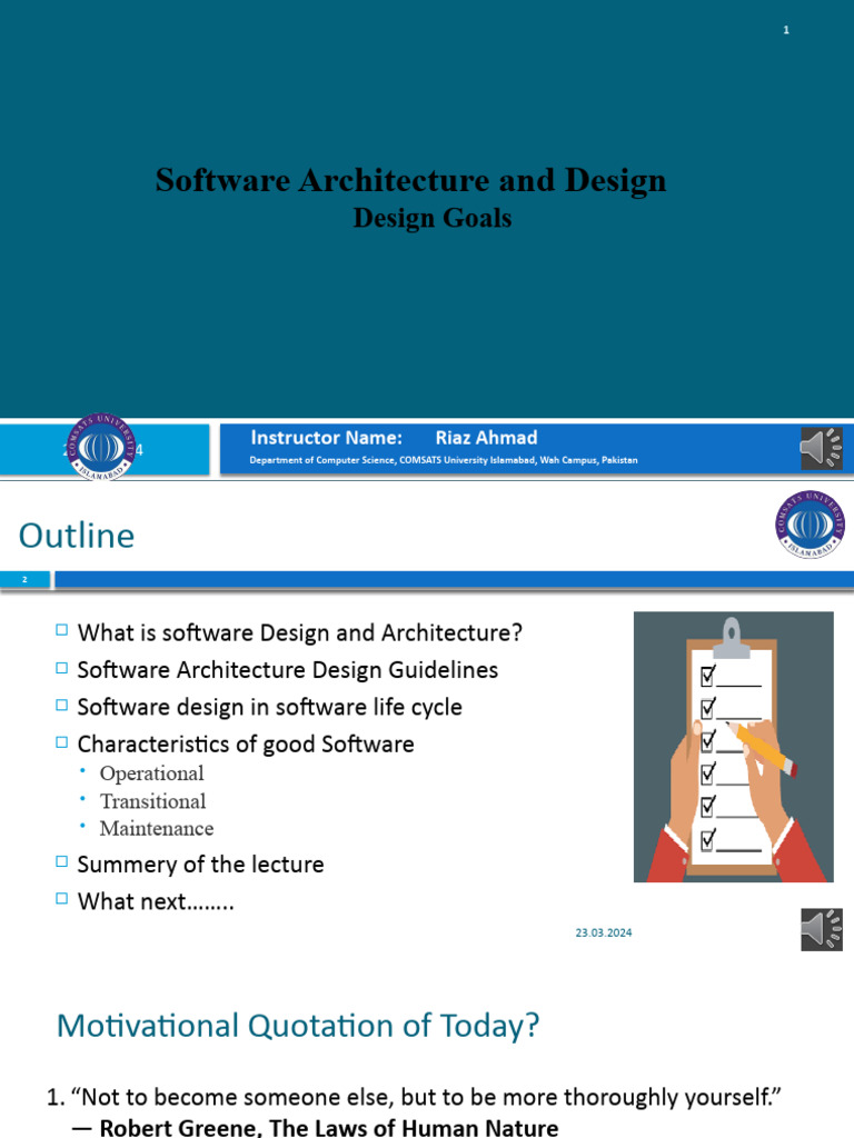 Lecture - 3 Design Goals | PDF | Software | Software Architecture