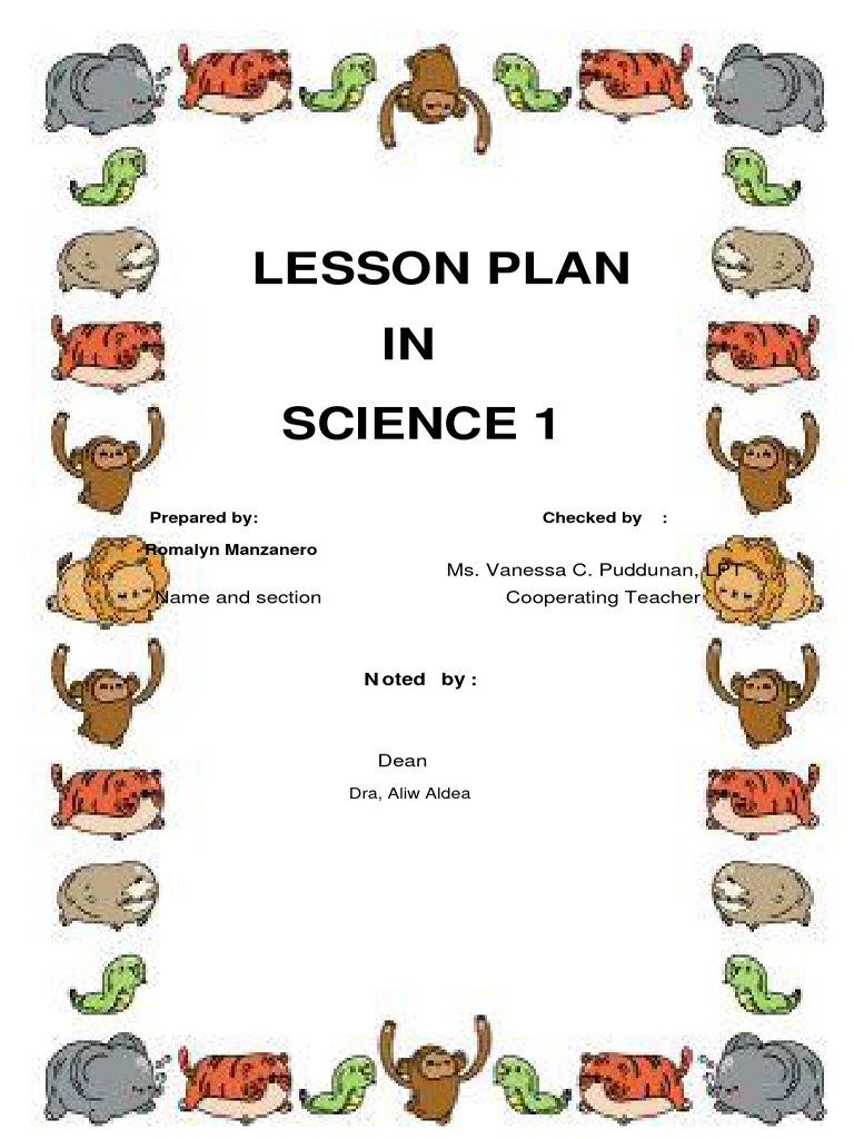 Lesson PLan in Science for Grade 1 Roma | PDF