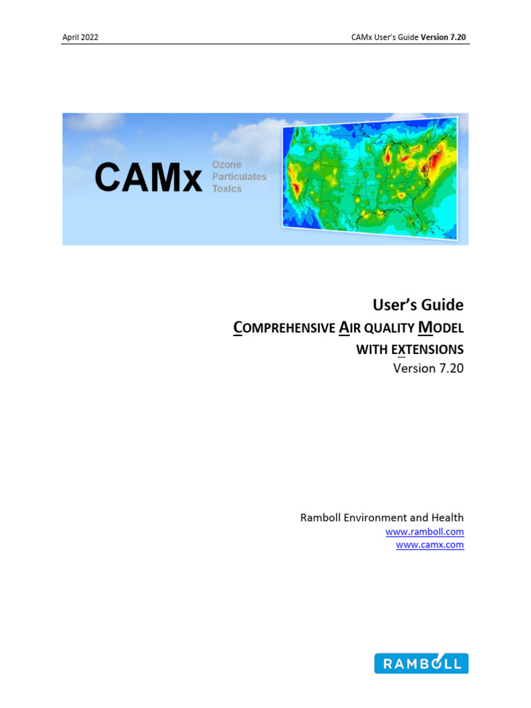 CAMxUsersGuide v7.20 | PDF