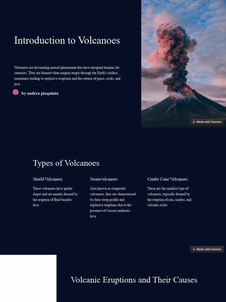 Introduction To Volcanoes | PDF | Volcano | Types Of Volcanic Eruptions