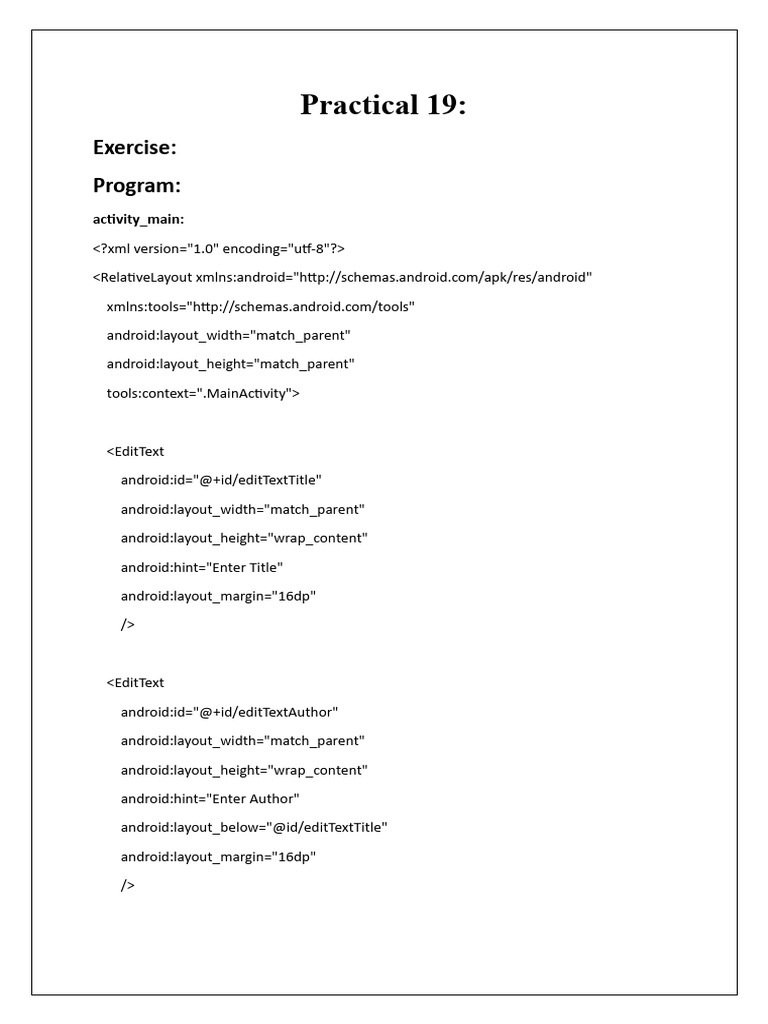 MAD Prac 19 | PDF | Computers | Technology & Engineering
