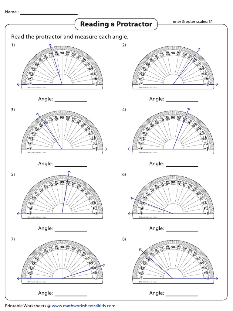 Measuring Angles (With Answer Key) | PDF