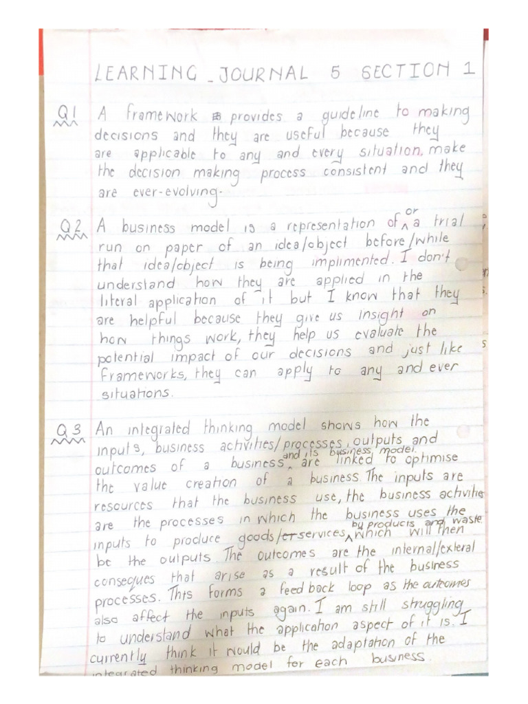 Learning Journal 5 | PDF