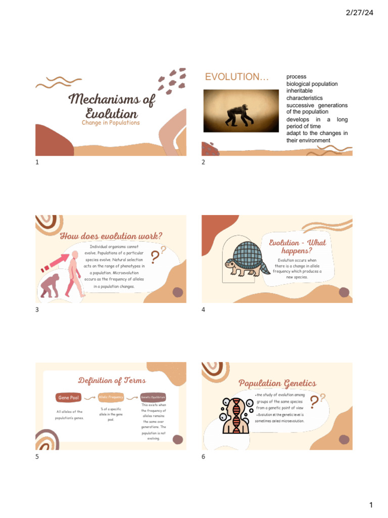 Mechanisms of Evolution Devt of Evolutionary Thought | PDF | Evolution | Natural Selection