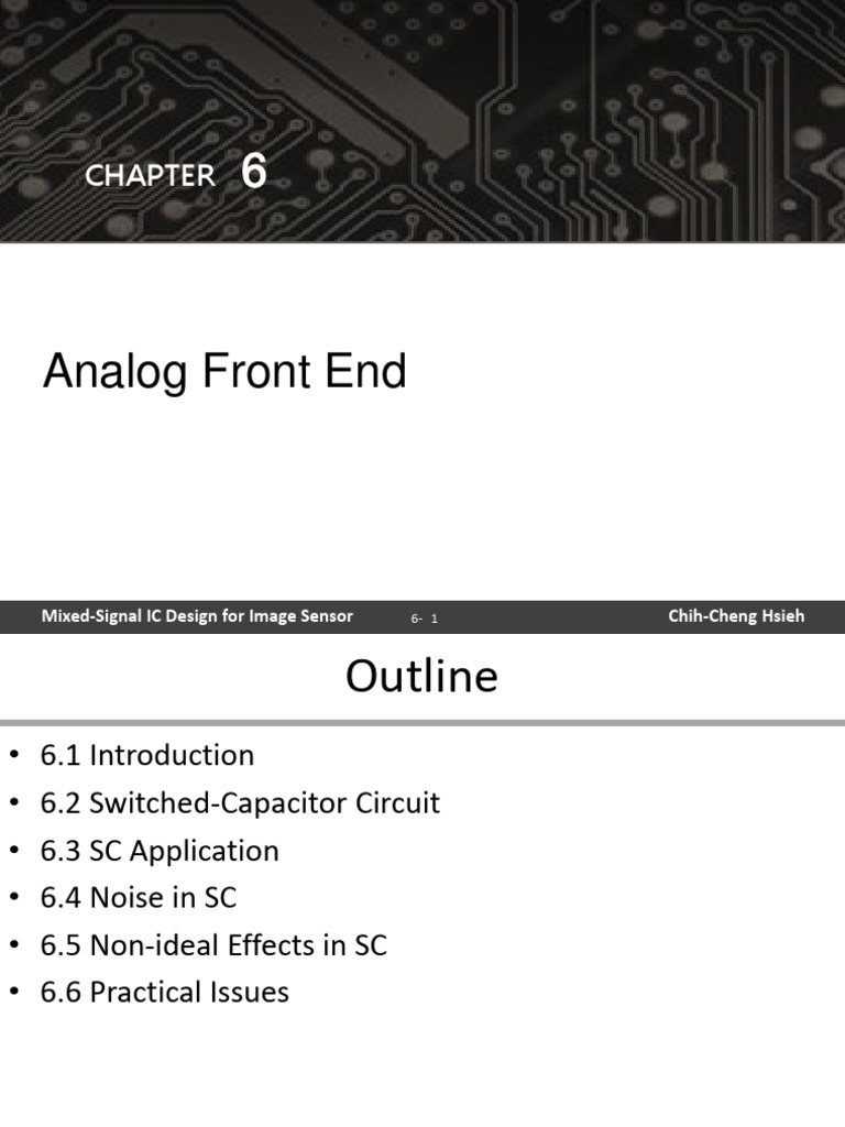 6 Analog Front End | PDF | Mixed Signal Integrated Circuit | Analog To Digital Converter