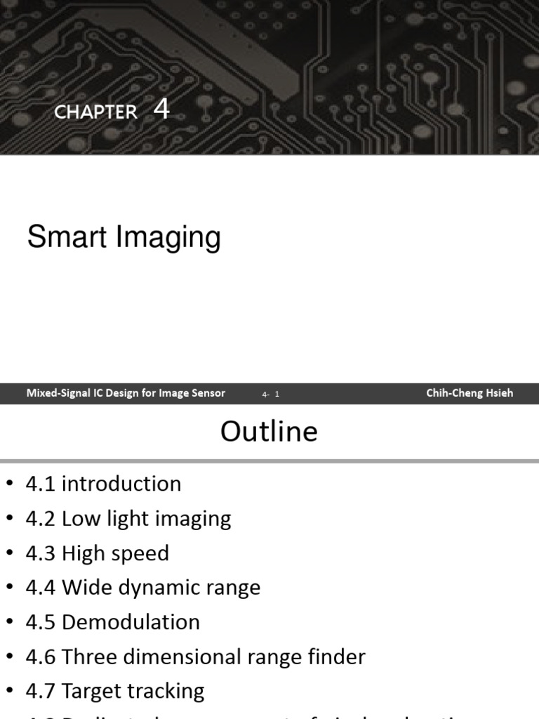 4 Smart Imaging | PDF | Mixed Signal Integrated Circuit | Imaging