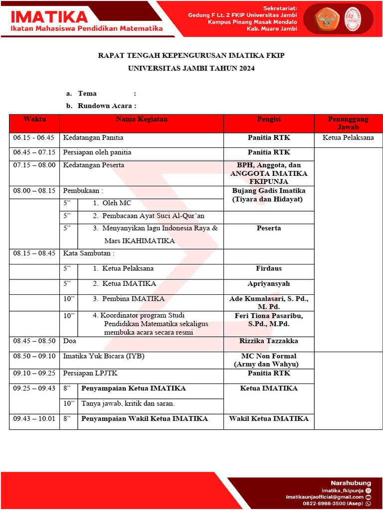 Rundown RTK 2024 | PDF