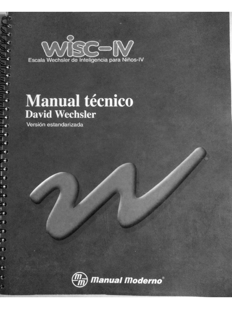 Wisc IV Manual Tecnico | PDF