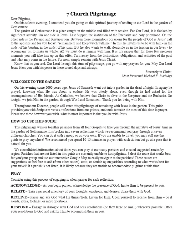 7 Church Pilgrimage | PDF | Jesus | God The Father