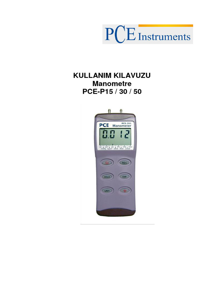 KK Manometre Pce p15 | PDF