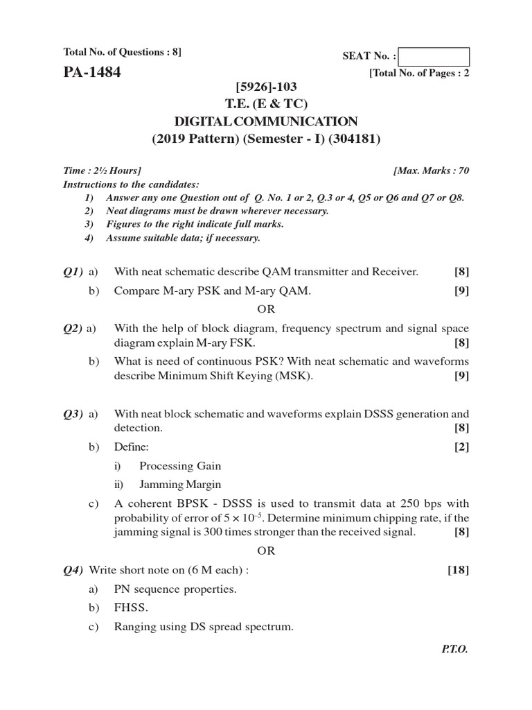 DC Question | Download Free PDF | Telecommunications Engineering | Telecommunications