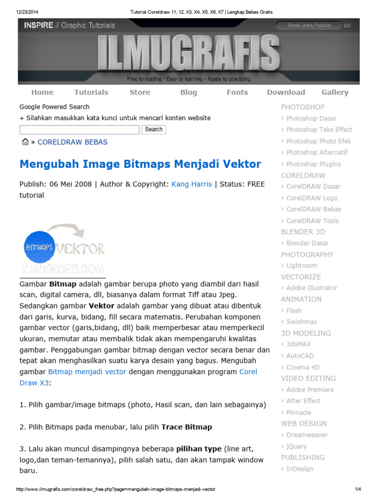 Mengubah Image Bitmap Menjadi Vektor | PDF