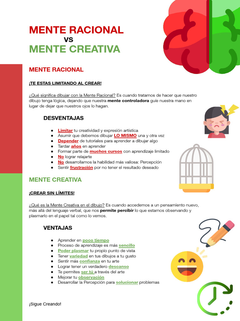 Mente Racional Vs Mente Creativa | PDF