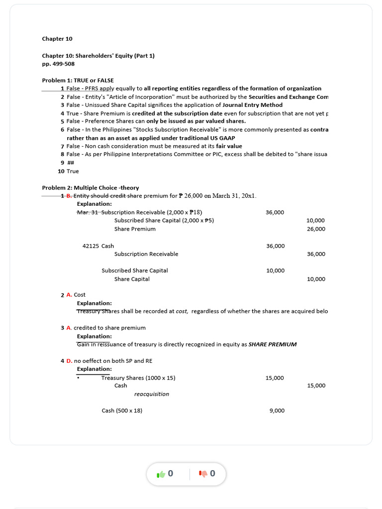 Ia2 Ia2 Millan Solution - Compress | PDF | Capital Surplus | Treasury Stock
