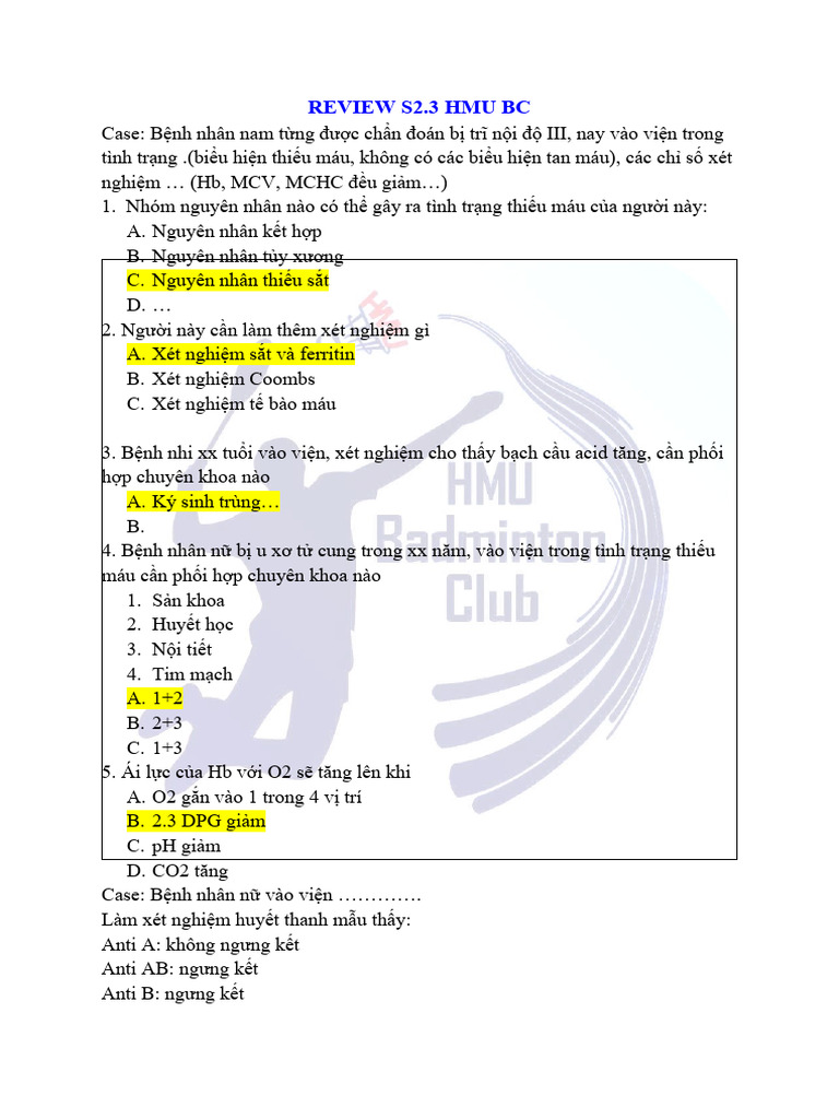 Review s2.3 Hmu BC k118 | PDF