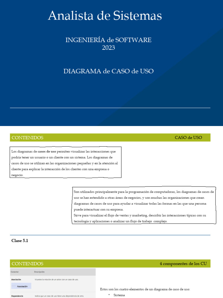 Clase Caso de Uso | PDF | Caso de uso | Informática