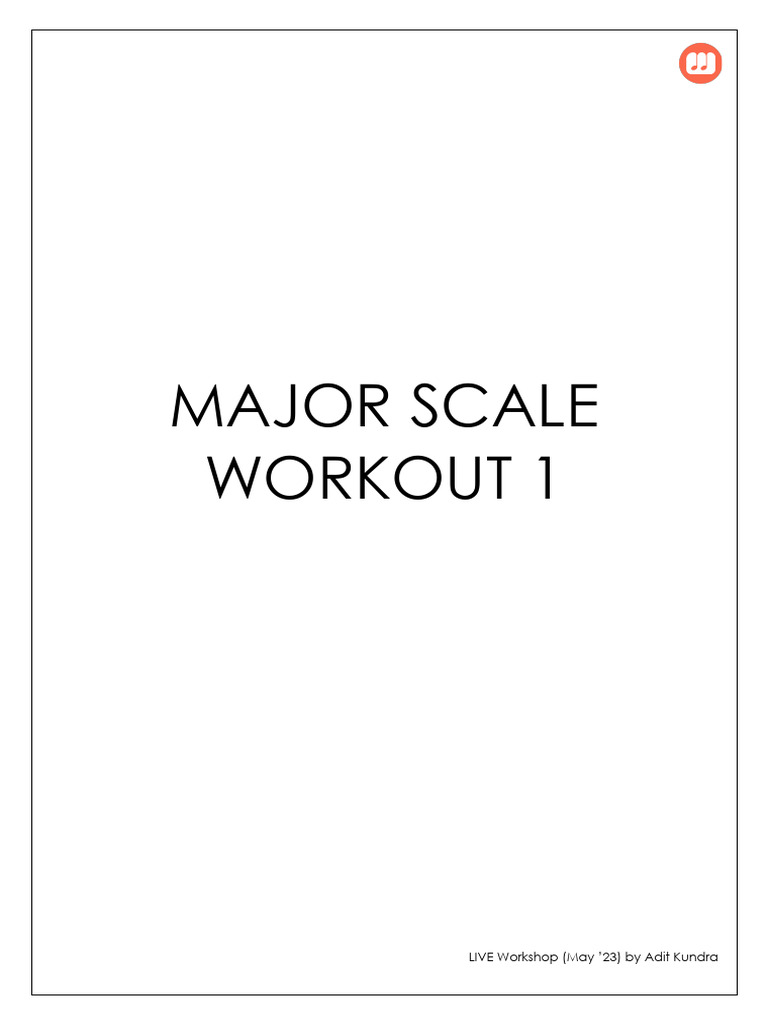1171-83. Major Scale Workout 1 | PDF