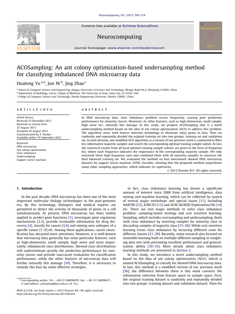 A New Feature Selection Algorithm Based On Binary Ant Colony 7170