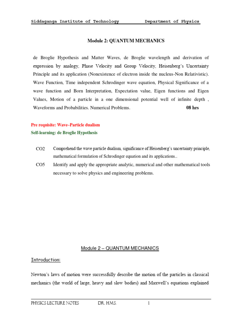 Quantum Mechanics Lecture Notes | PDF | Electromagnetic Radiation | Waves