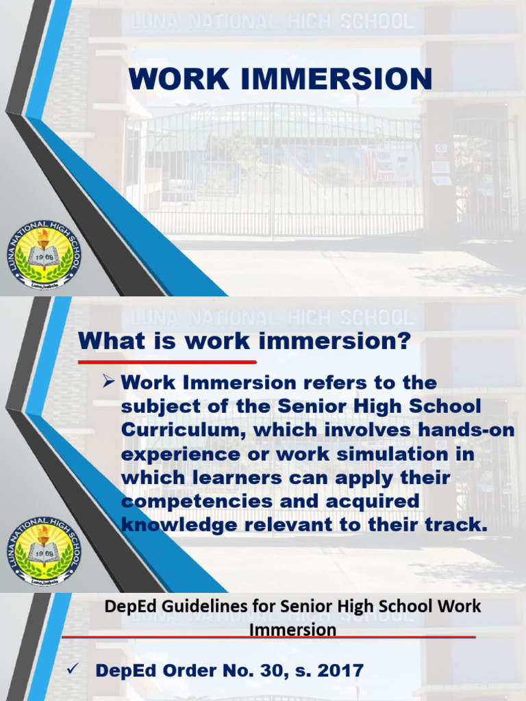 Work Immersion | PDF | Business