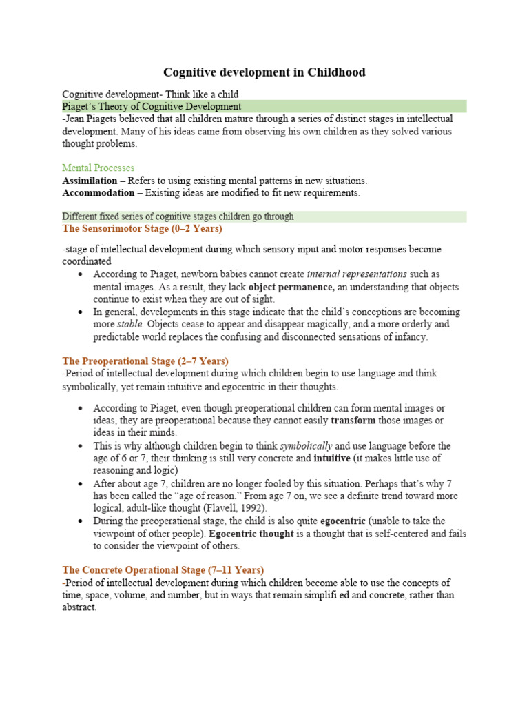 Chapter3 5 | PDF | Cognitive Development | Thought