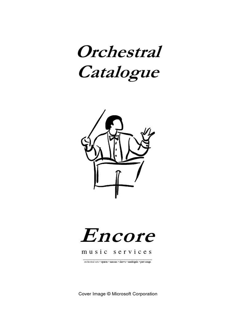 Orchestral Catalogue | PDF | Johann Sebastian Bach | Ludwig Van Beethoven