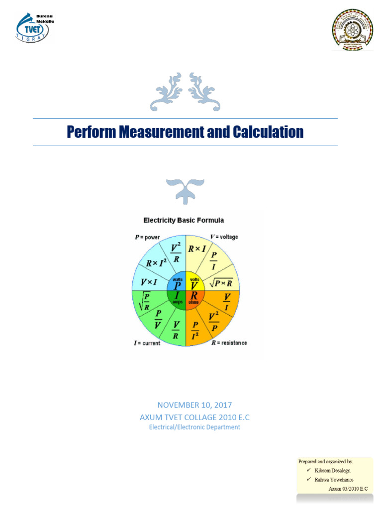 Measurment and Calculation | PDF