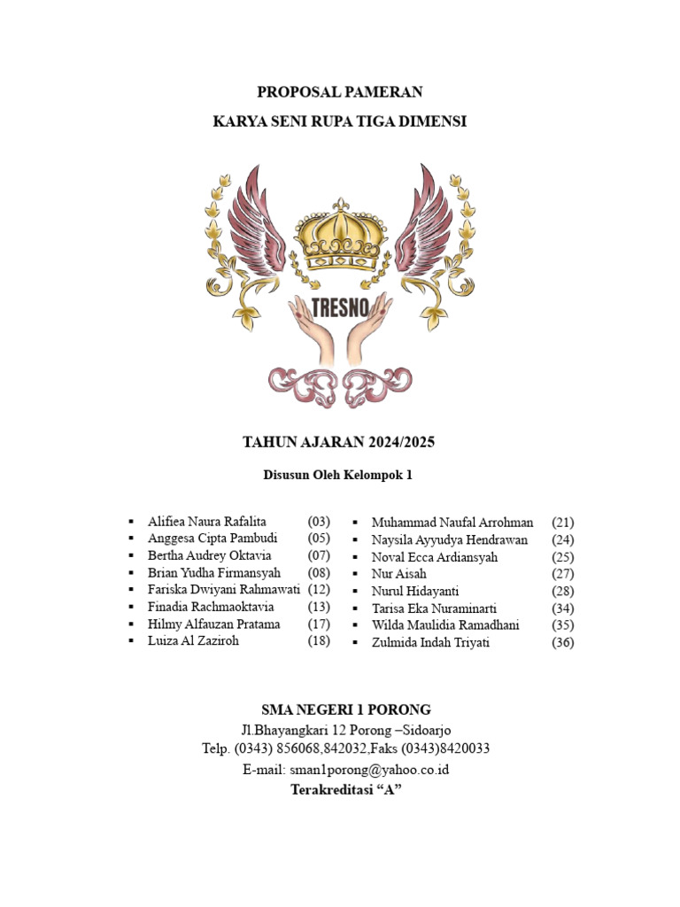 Proposal Pameran Karya Seni Rupa Tiga Dimensi | PDF