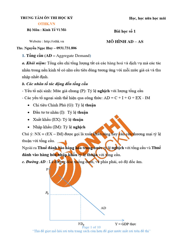 He Thong Kien Thuc Kinh Te Vi Mo Ueh Othk Danh Tang Cac Ban Sinh Vien PDF | PDF