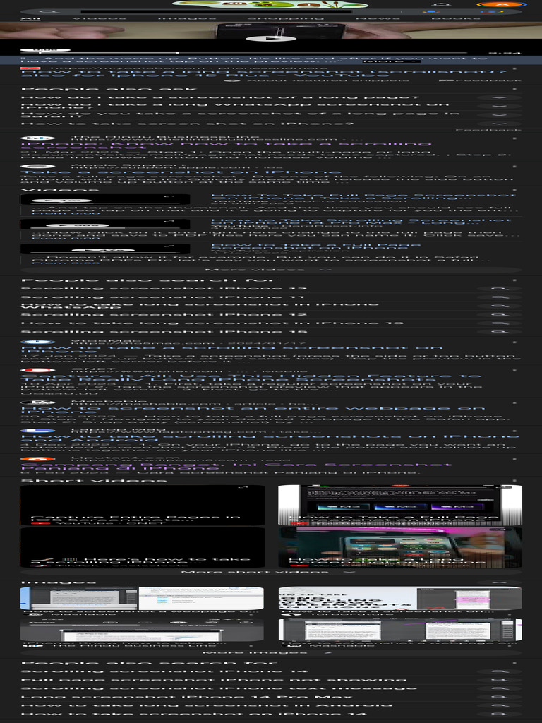 Long Screenshot Guide for iPhone | PDF | I Phone | Ios