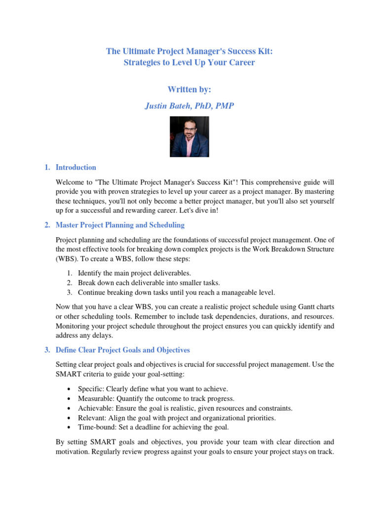 Project Management Success Kit | Download Free PDF | Project Management ...