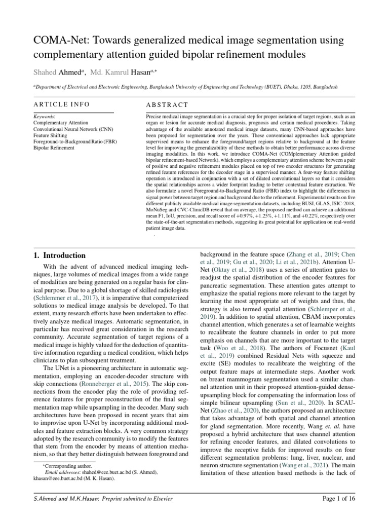 COMA Netpreprint | PDF | Image Segmentation | Data Compression