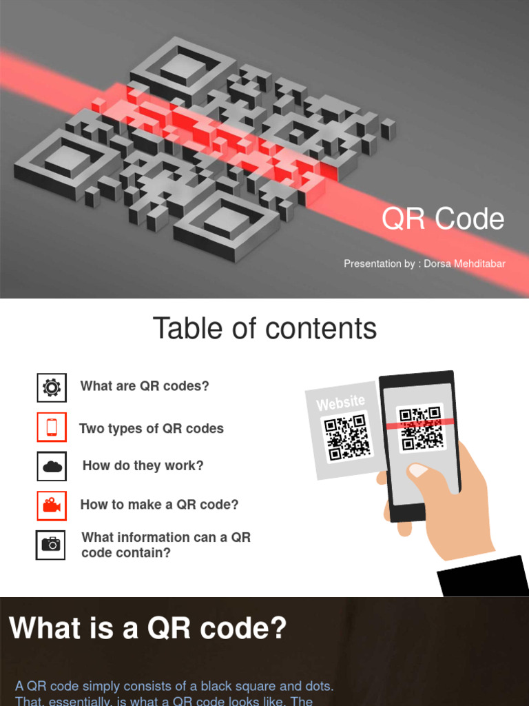 QR Code Scanning PowerPoint | PDF | Computers | Technology & Engineering