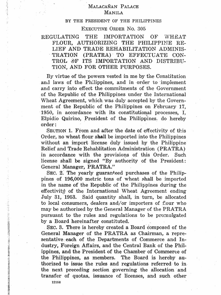 Eo 305 1950 | PDF