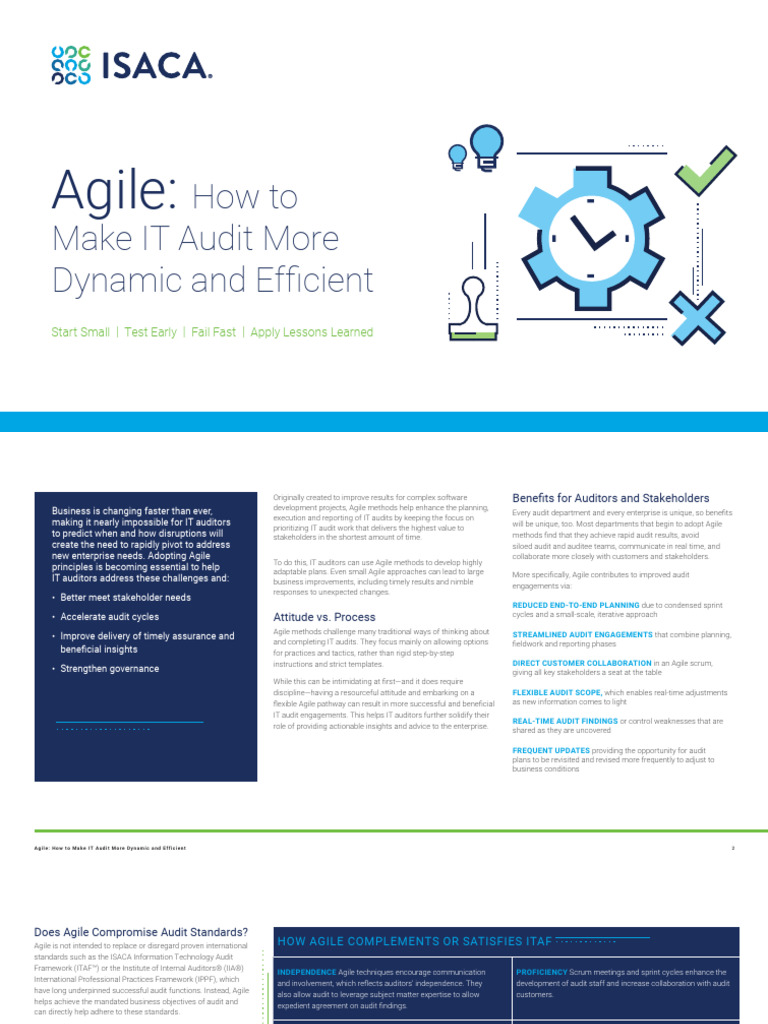Agile How To Make IT Audit More Dynamic and Efficient FINAL | PDF | Agile Software Development ...