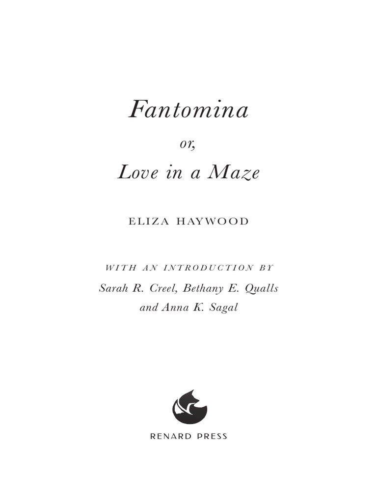 Fantomina Sample | PDF