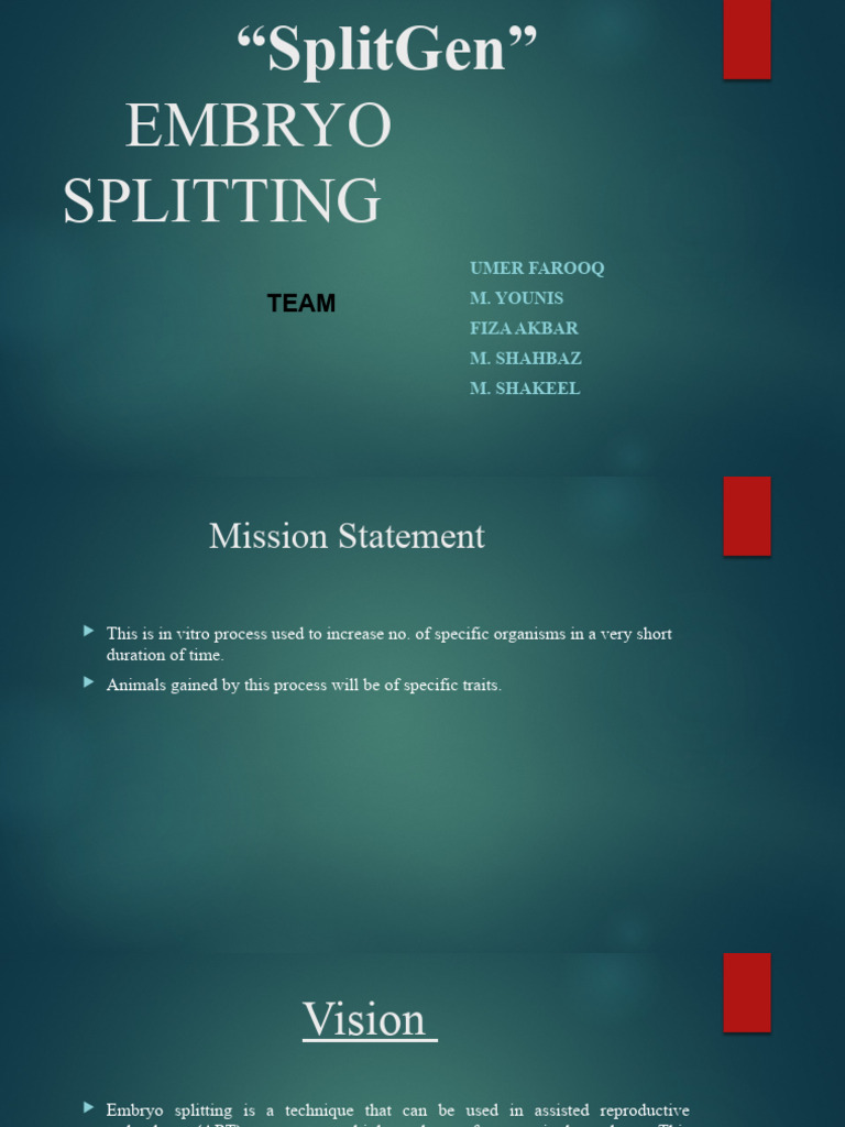 Embryo Splitting | PDF | Cloning | Competitive Advantage