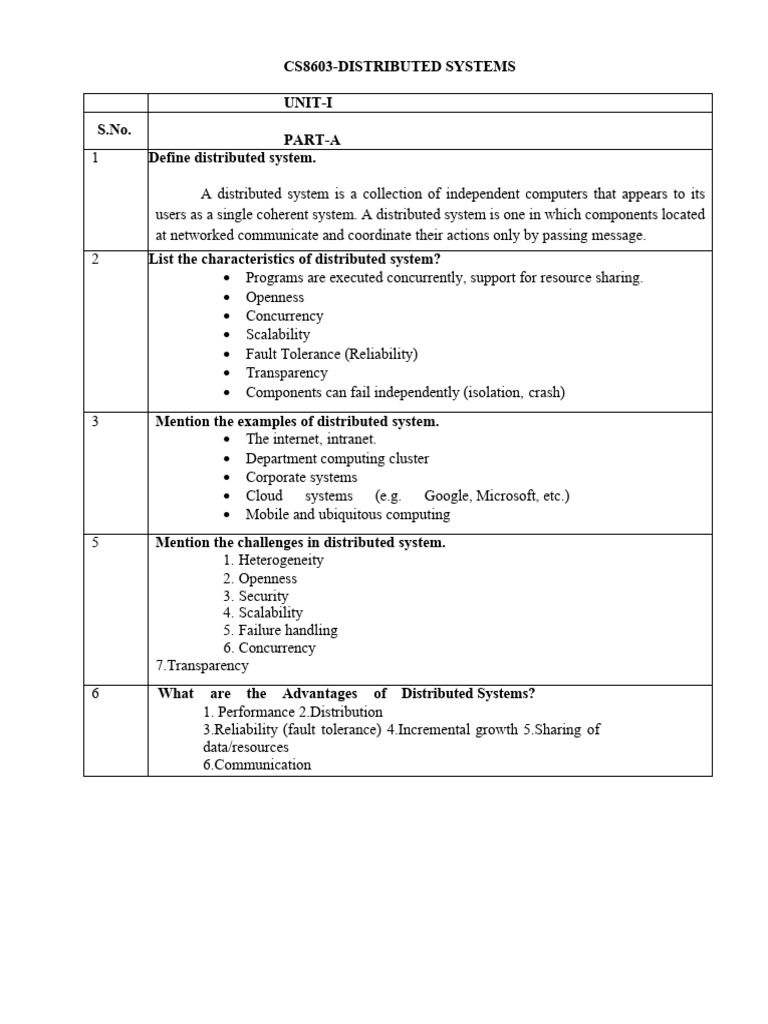 Cs8603 Distributed Systems Qa Pdf Distributed Computing Computer 5070