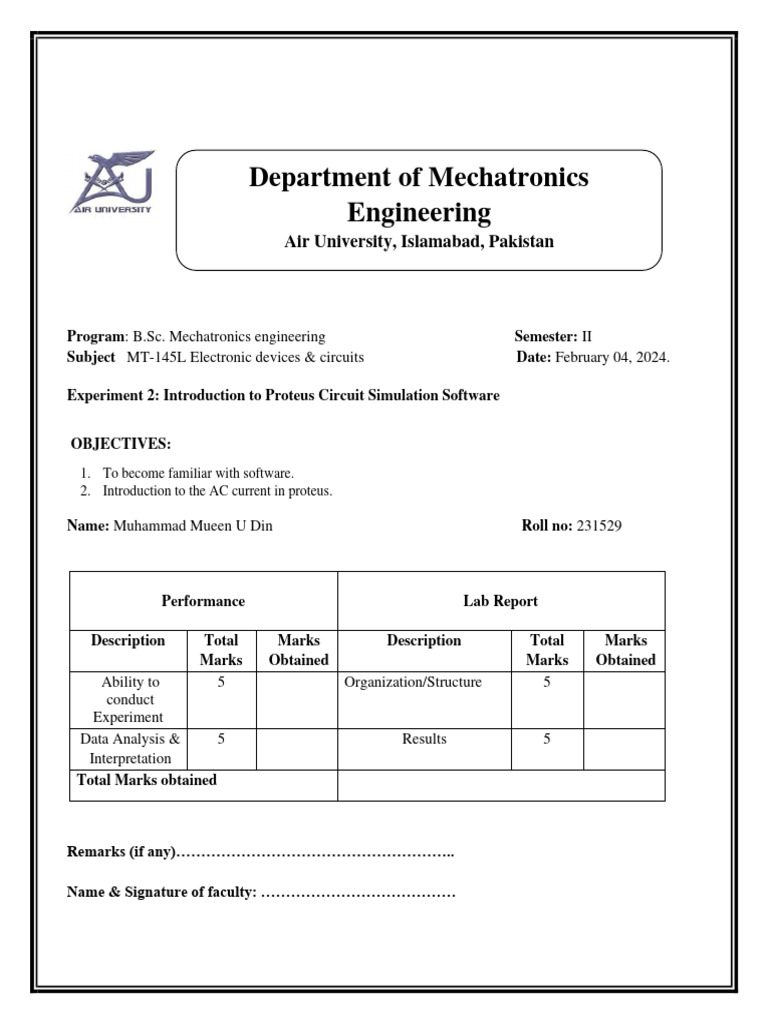Lab 2 Edc | Download Free PDF | Electrical Network | Resistor