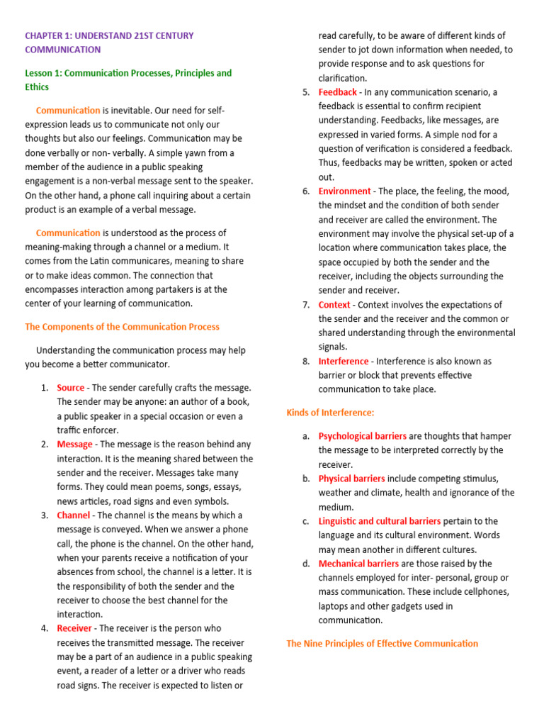 (Gec06) Purposive Communication Chapter 1 3 | PDF | Communication | Mass Media