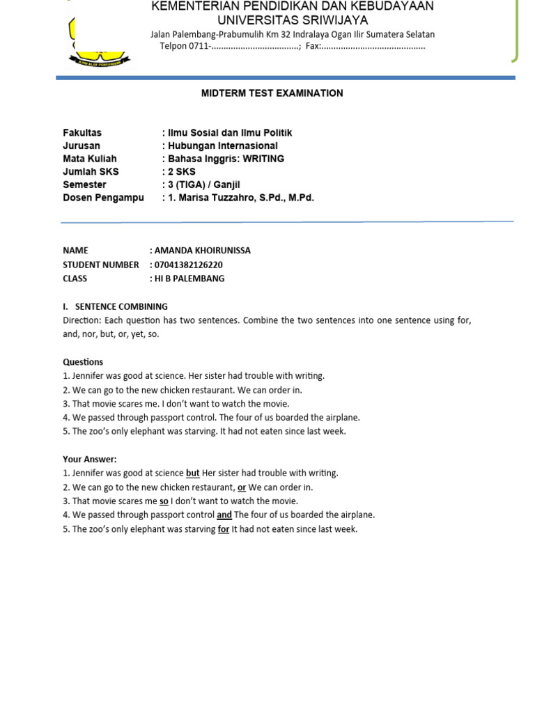 Uts Writting Skill Pdf