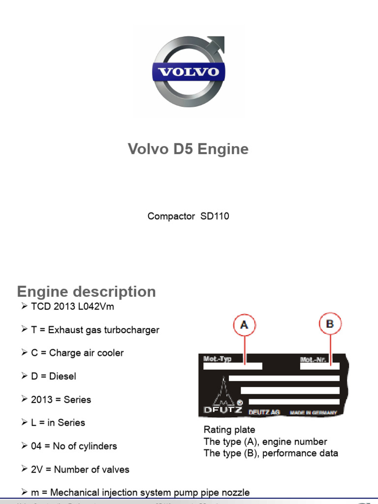 Volvo D5 Engine Overview and Specs | PDF